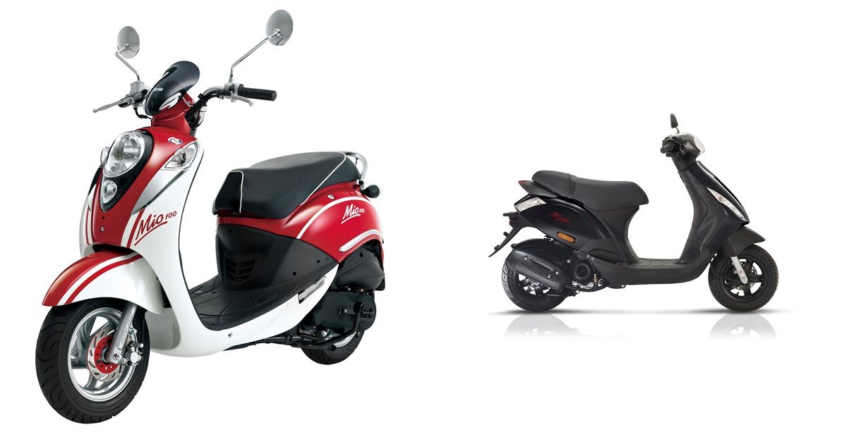 Motorrad Vergleich Sym Mio 50 2015 Vs Piaggio Zip 50 2022
