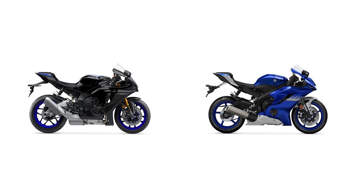 Motorrad Vergleich Yamaha R1M 2020 vs. Yamaha YZF-R6 2020