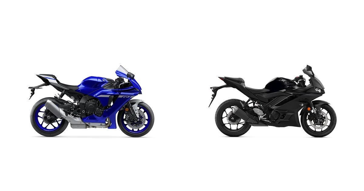 Motorrad Vergleich Yamaha R1 2021 vs. Yamaha R3 2021
