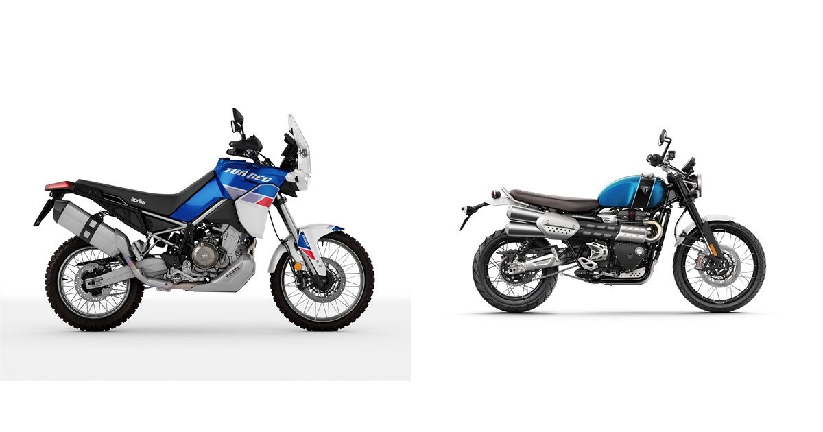 Motorrad Vergleich Aprilia Tuareg 660 2022 vs. Triumph Scrambler 1200 ...