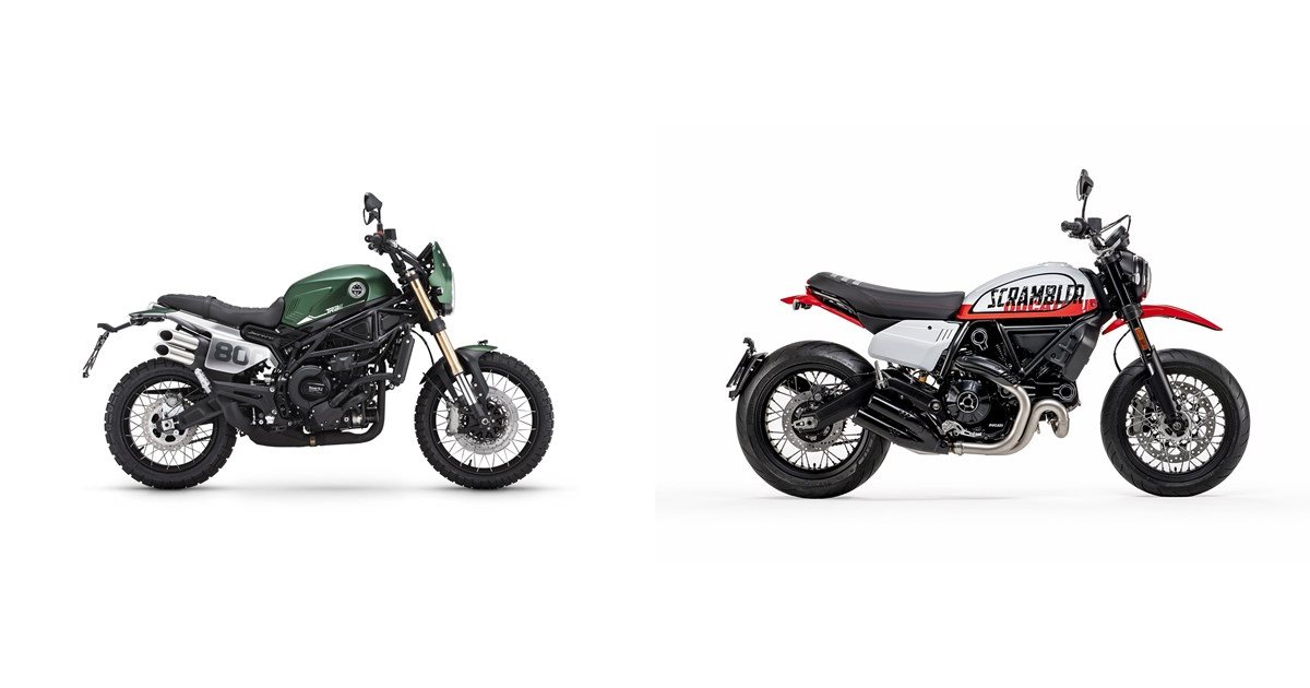 Motorrad Vergleich Benelli Leoncino 800 Trail 2022 vs. Ducati Scrambler ...