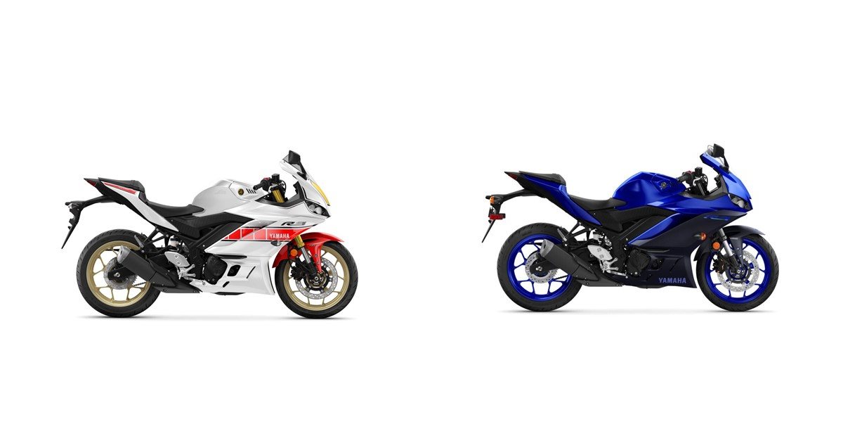 Motorrad Vergleich Yamaha R3 World GP 60th Anniversary 2021 vs. Yamaha ...