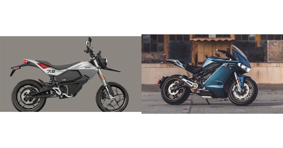 Motorrad Vergleich Zero FXE 2022 vs. Zero SR/S 2020