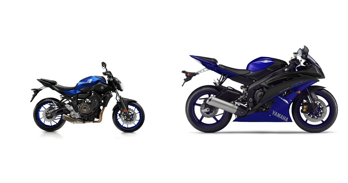 Yamaha MT-07 2017 vs Yamaha YZF-R6 2014