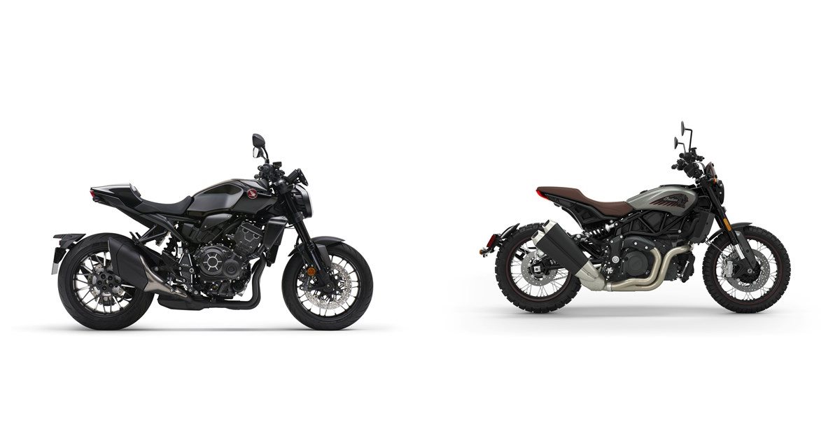 Motorrad Vergleich Honda CB1000R Black Edition 2022 vs. Indian FTR ...