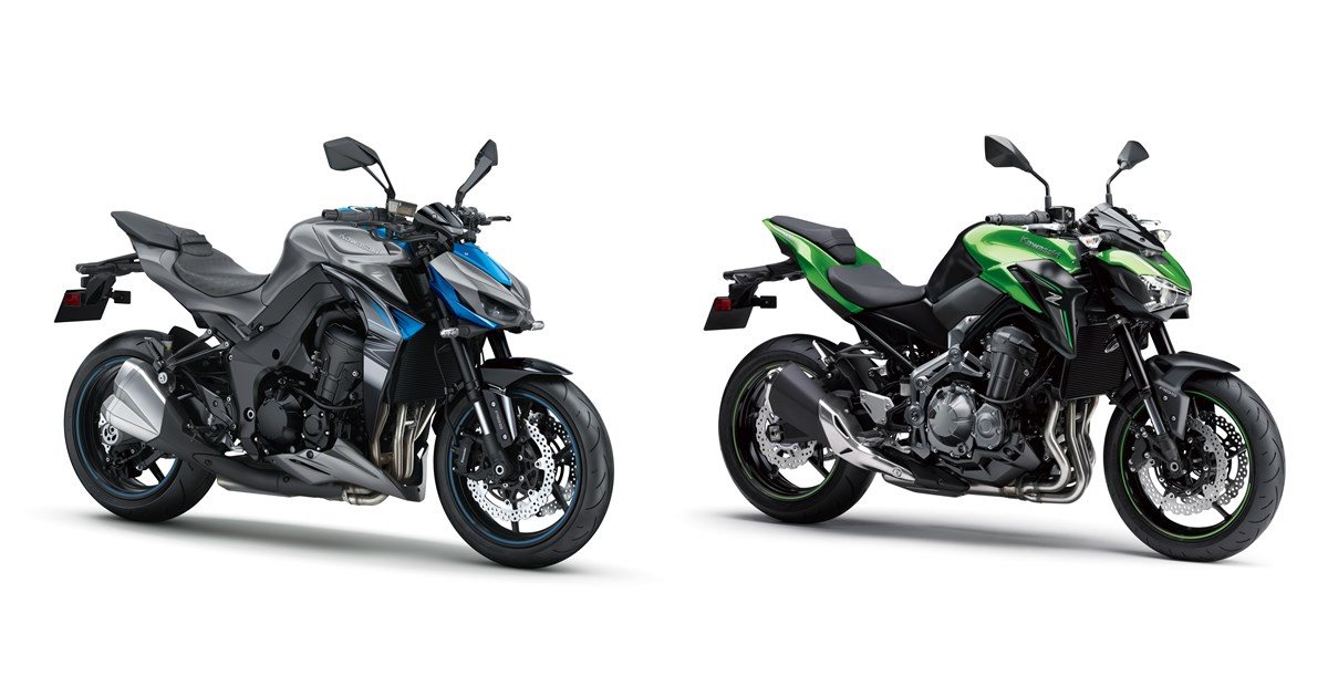 Motorrad Vergleich Kawasaki Z1000 2018 vs. Kawasaki Z900 2018