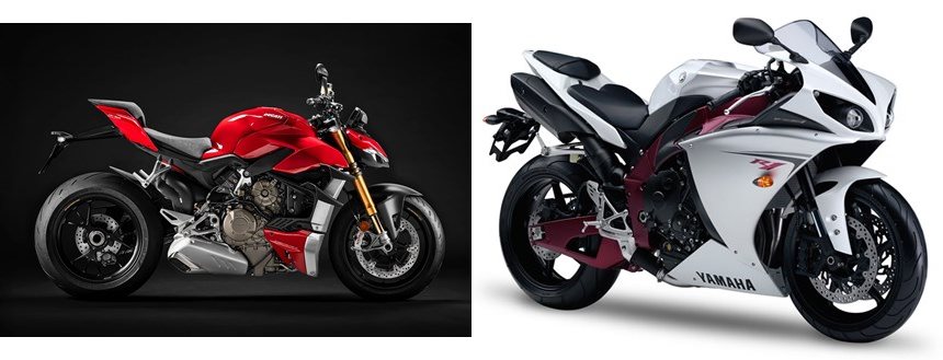 Ducati Streetfighter V4 S 2020 vs Yamaha R1 2009