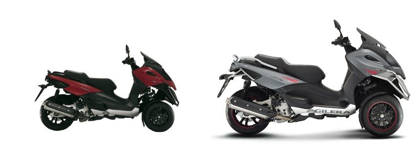 Motorrad Vergleich Gilera Fuoco 500 2008 vs. Gilera Fuoco 500 LT 2017