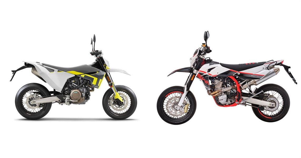 Husqvarna 701 Supermoto 2020 vs SWM SM 500 R 2022