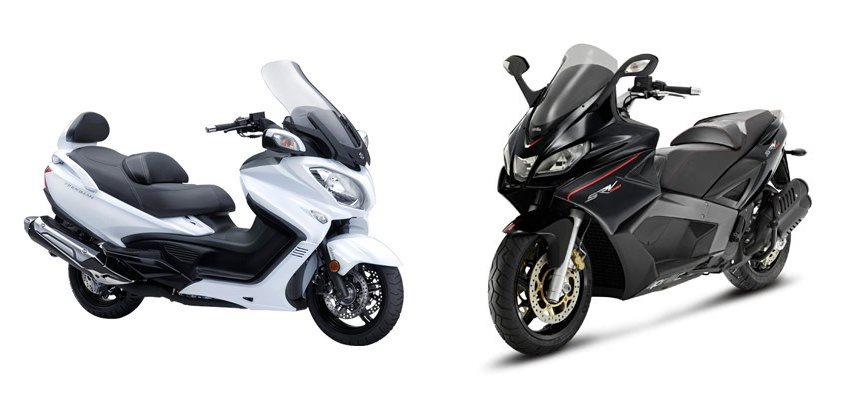 Motorrad Vergleich Suzuki Burgman 650 Executive 2020 vs. Aprilia SRV ...