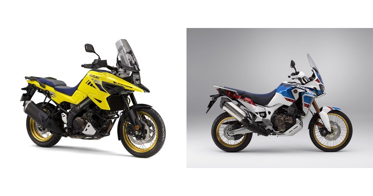 Suzuki V-Strom 1050 XT 2020 vs Honda CRF1000L Africa Twin Adventure ...