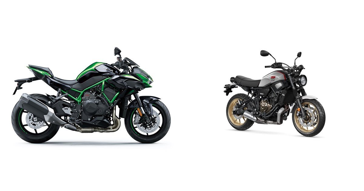 Comparaison des motos Kawasaki Z H2 2022 VS. Yamaha XSR700 XTribute 2022