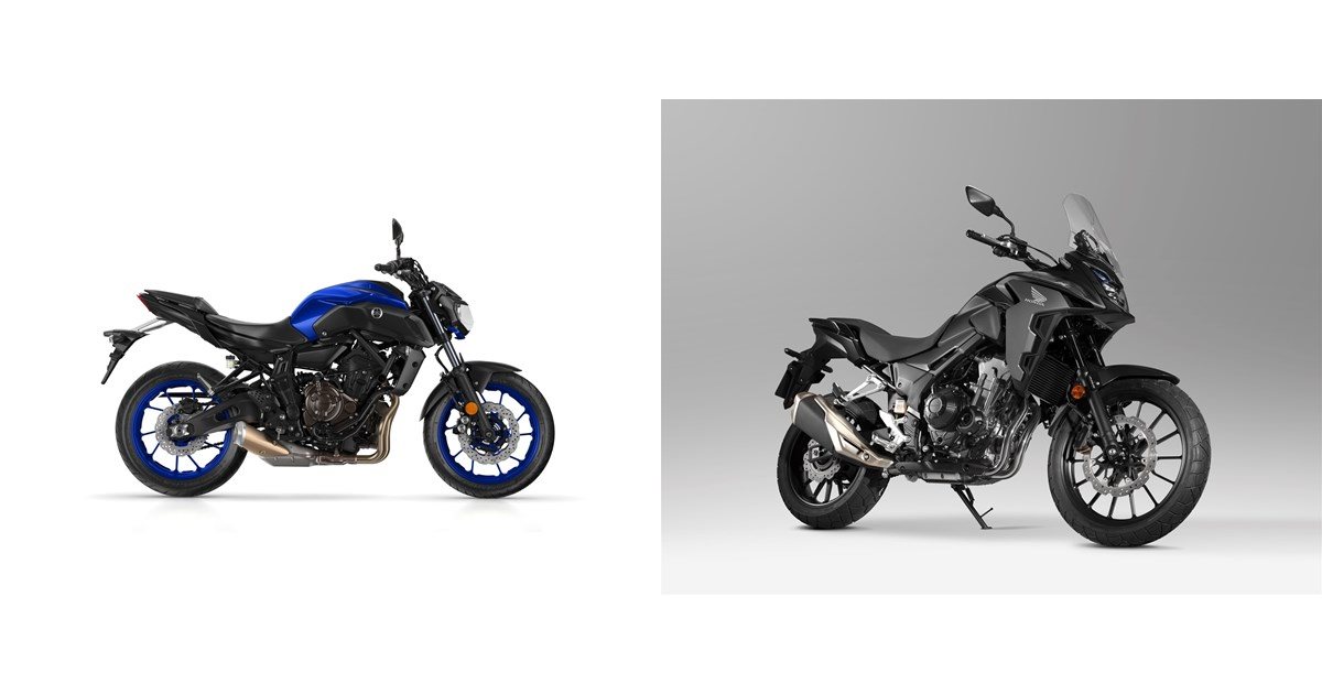 Yamaha MT-07 2018 vs Honda CB500X 2019