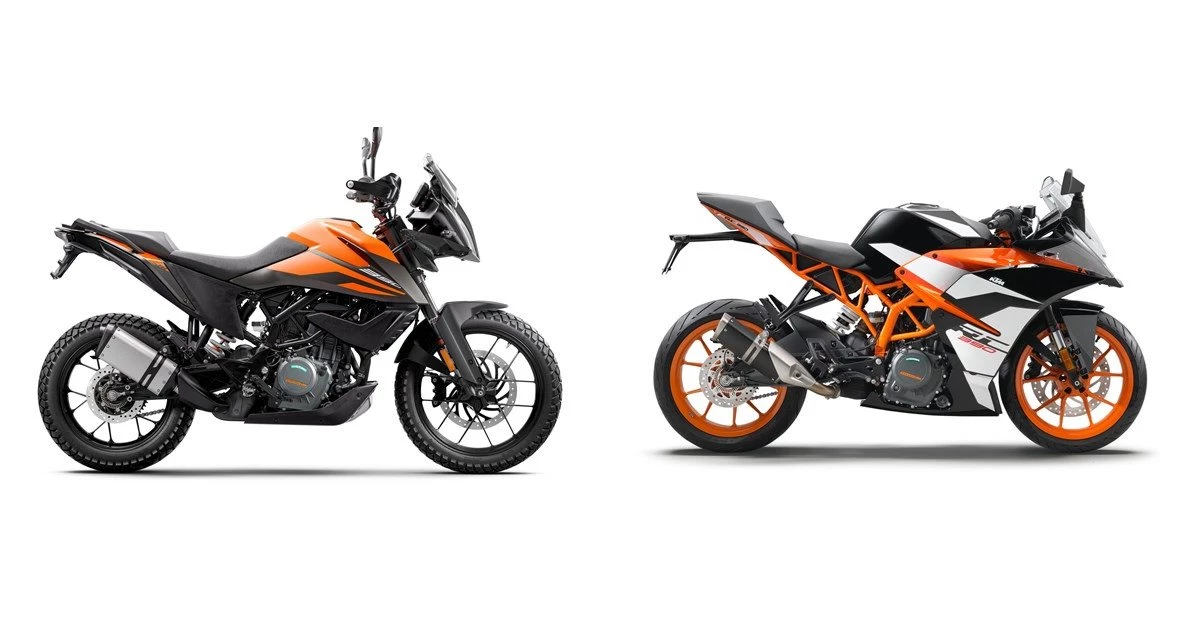 Comparaison des motos KTM 390 Adventure 2021 VS. KTM RC 390 2017
