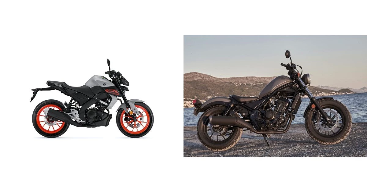 Yamaha MT-125 2020 vs Honda CMX500 Rebel 2017