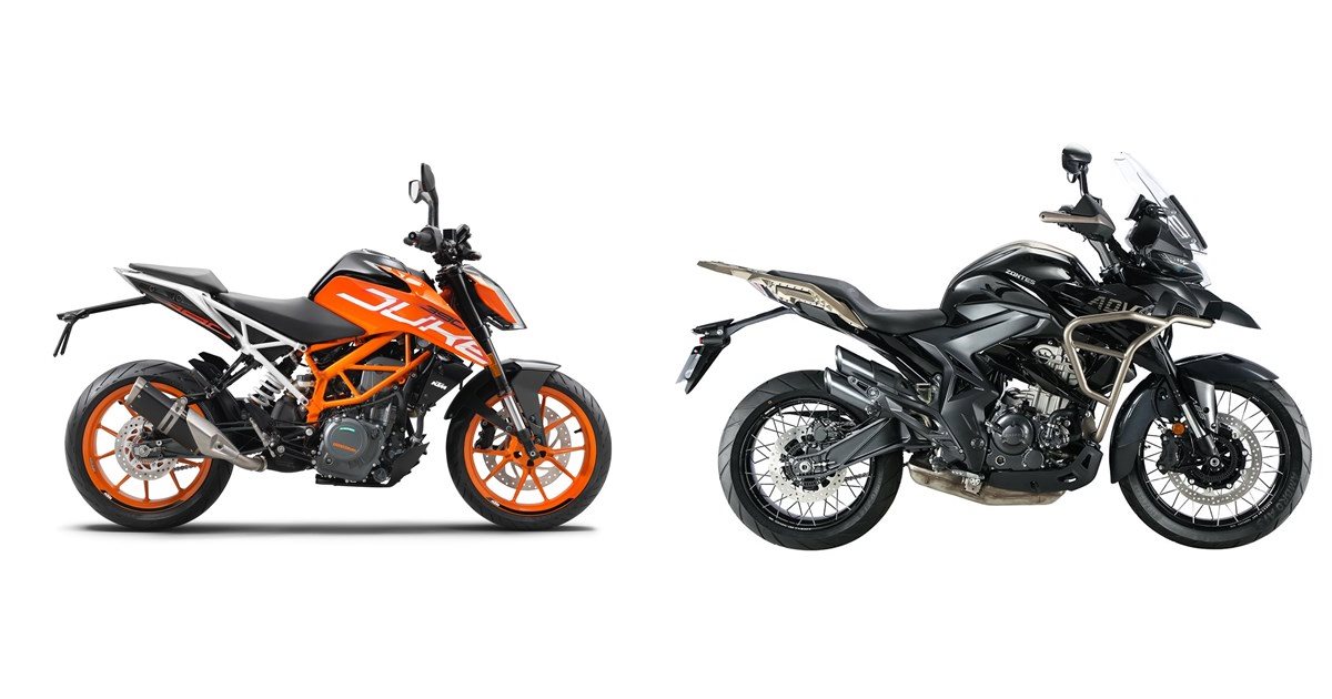 KTM 390 Duke 2020 vs Zontes 350 T2 2022