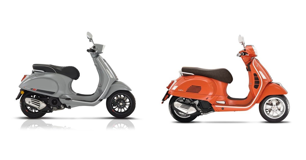 Motorrad Vergleich Vespa Sprint 125ie 3v S 2018 vs. Vespa GTS 125 iGET 2021