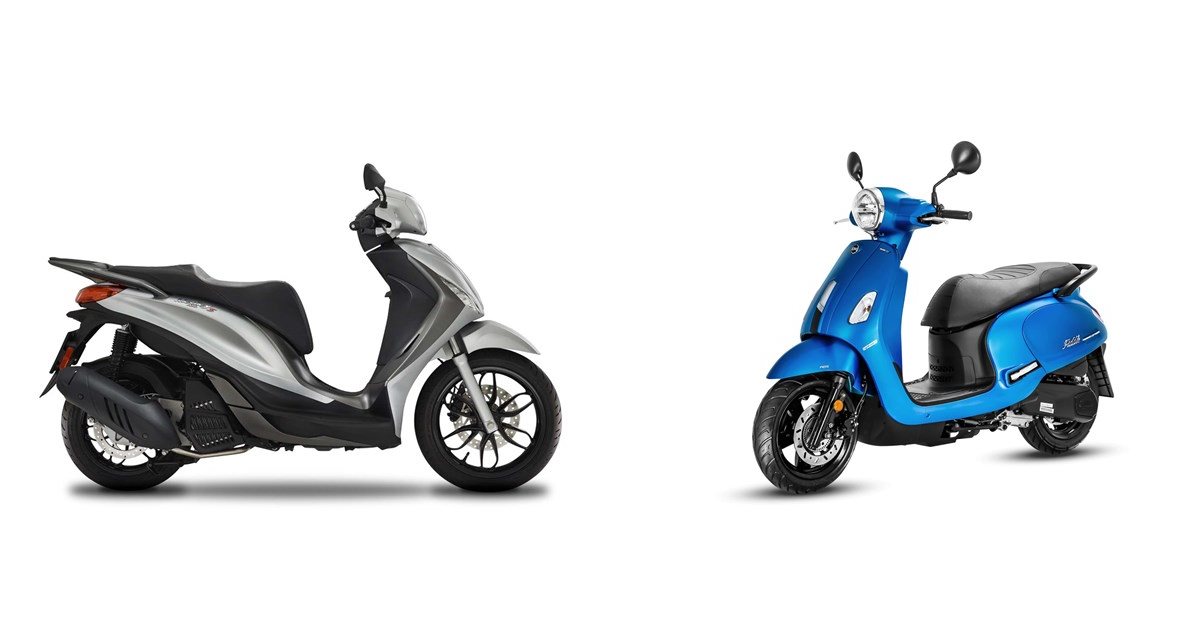 Motorrad Vergleich Piaggio Medley S 125 ie IGET 2019 vs. Sym Fiddle 125 ABS E5 2020