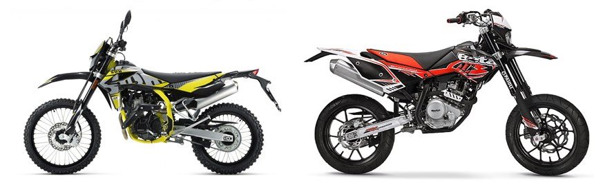 Motorrad Vergleich SWM RS 125 R 2020 vs. Beta RR Motard 125 4T LC 2011