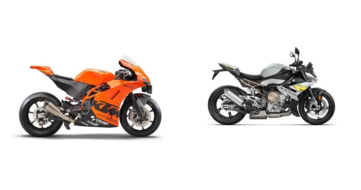Motorrad Vergleich KTM RC 8C 2022 vs. BMW S 1000 R 2022