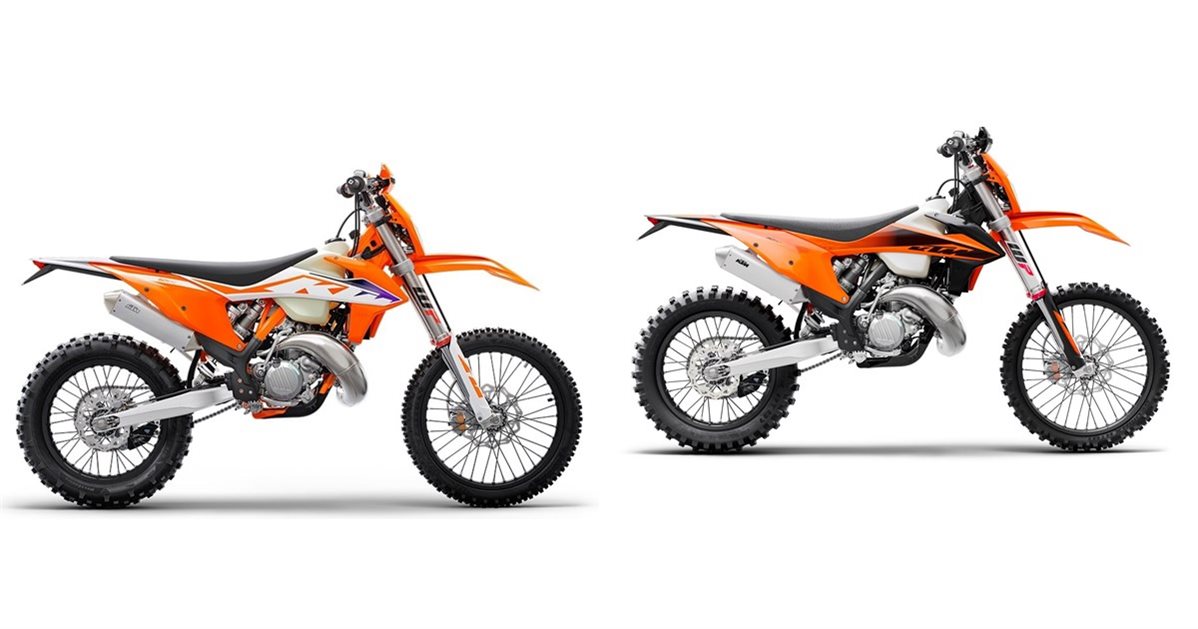 Motorrad Vergleich KTM 150 EXC TPI 2023 vs. KTM 150 EXC TPI 2021