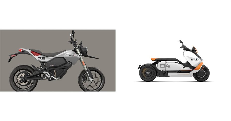 Motorrad Vergleich Zero FXE 2022 vs. BMW CE 04 2022