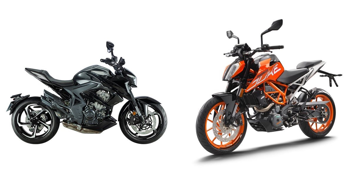 Zontes 350 R1 2022 vs KTM 390 Duke 2017