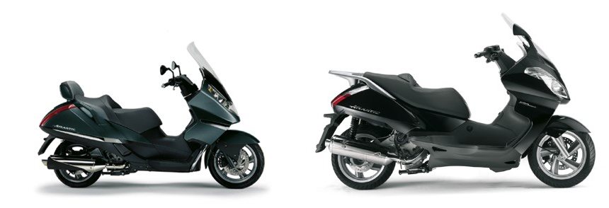 Motorrad Vergleich Aprilia Atlantic 125 2007 vs. Aprilia Atlantic 125 2008