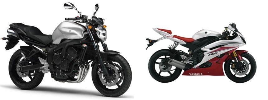 Motorrad Vergleich Yamaha FZ6-N S2 2009 vs. Yamaha YZF-R6 2007