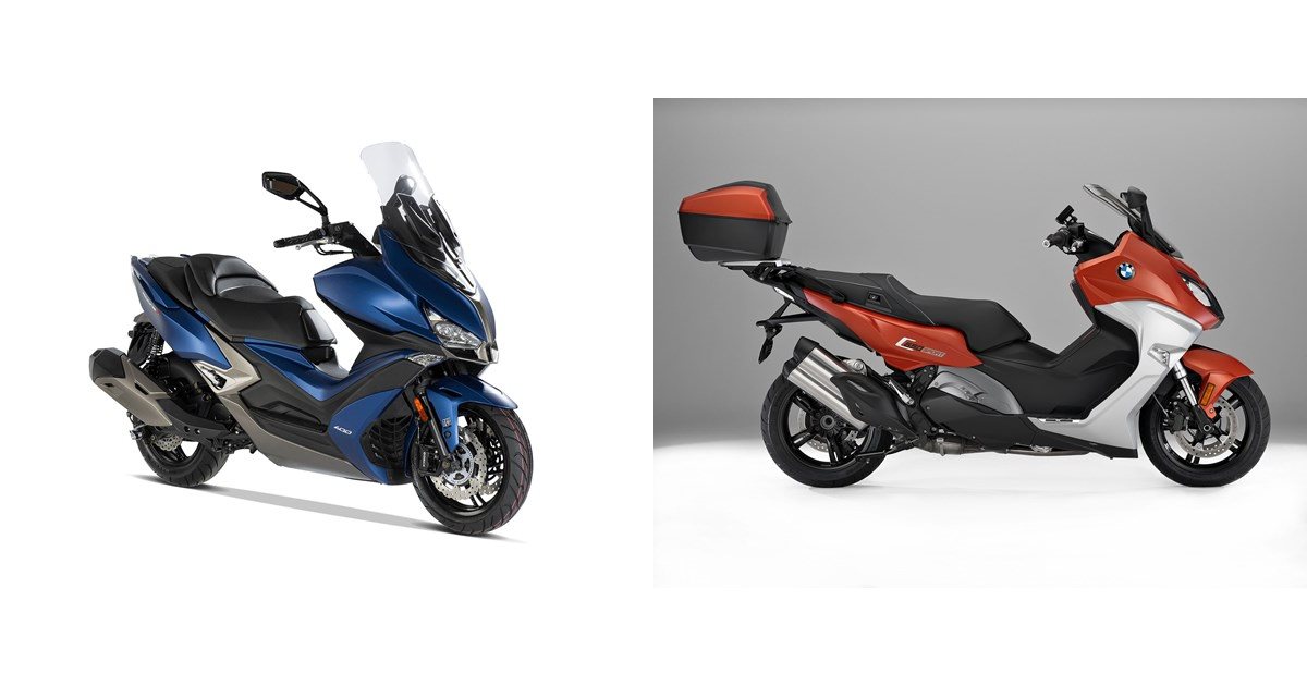 Motorrad Vergleich Kymco Xciting S 400i ABS 2021 vs. BMW C 650 Sport 2017