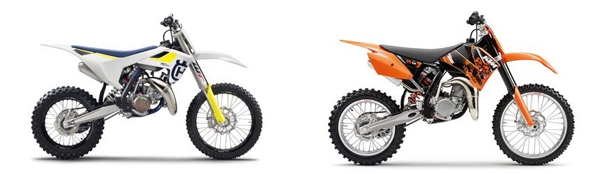Motorrad Vergleich Husqvarna TC 85 2019 vs. KTM 85 SX 19/16 2011
