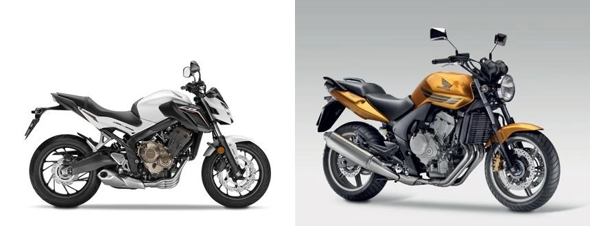 Motorrad Vergleich Honda CB650F 2018 vs. Honda CBF 600 2009
