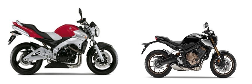 Motorrad Vergleich Suzuki GSR 600 2006 vs. Honda CB650R 2019