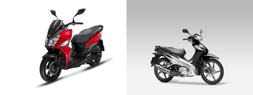 Motorrad Vergleich Sym Jet 14 125 2022 vs. Honda Wave 110 2012