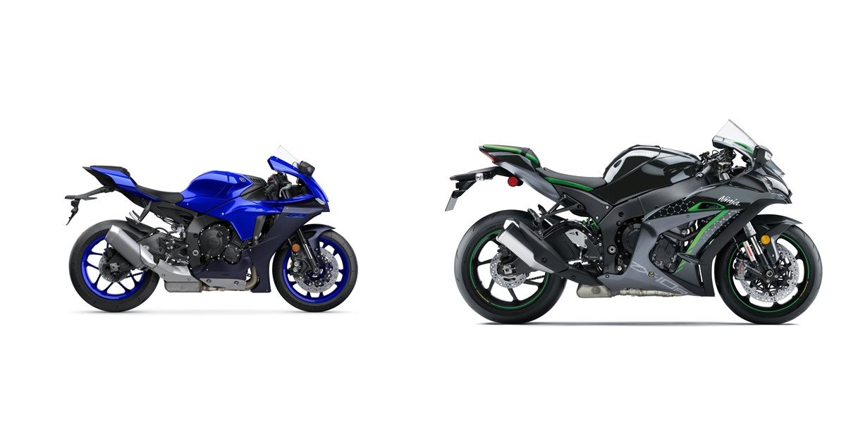 Motorrad Vergleich Yamaha R1 2022 vs. Kawasaki Ninja ZX-10R SE 2020
