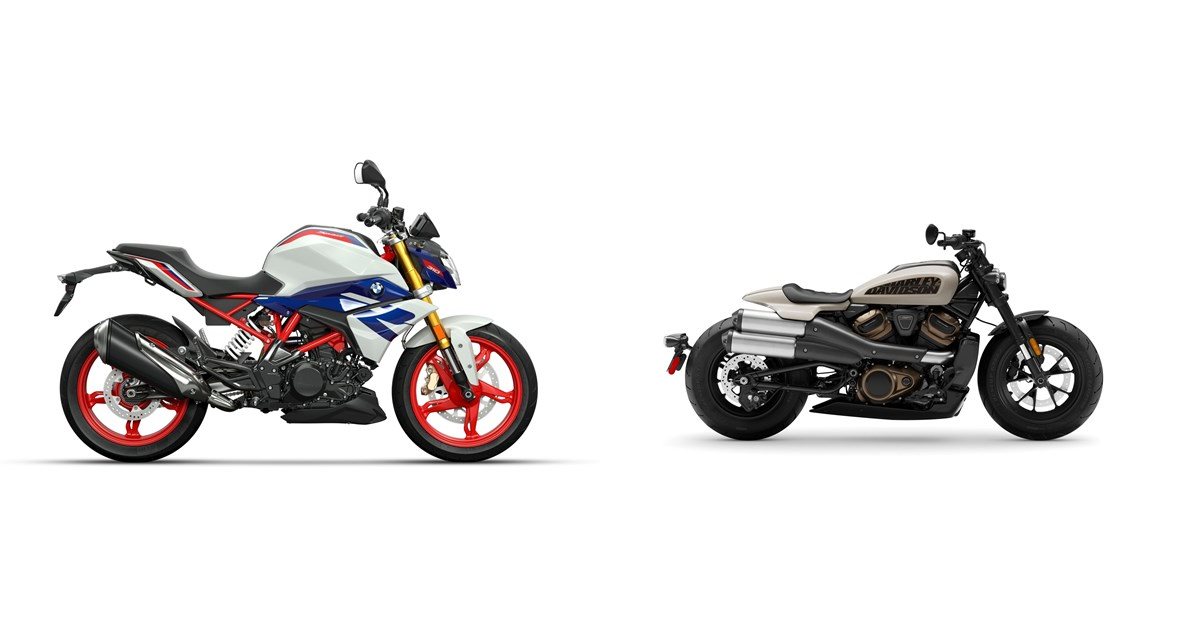 Motorrad Vergleich BMW G 310 R 2022 vs. Harley-Davidson Sportster S ...