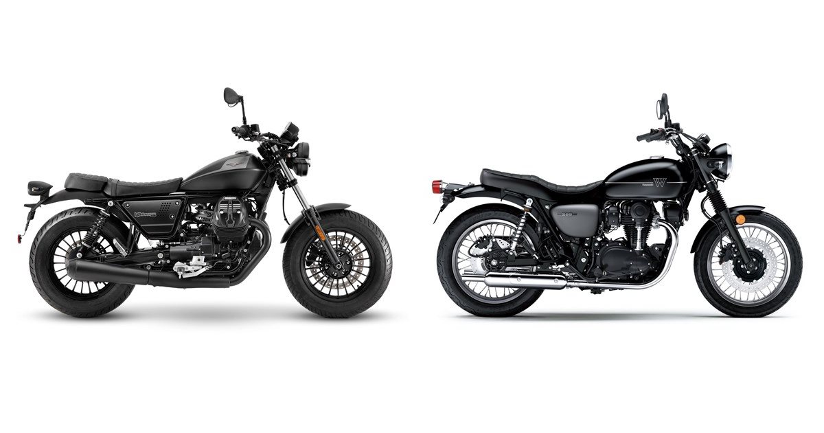 Moto Guzzi V9 Bobber 2022 vs Kawasaki W800 Street 2021