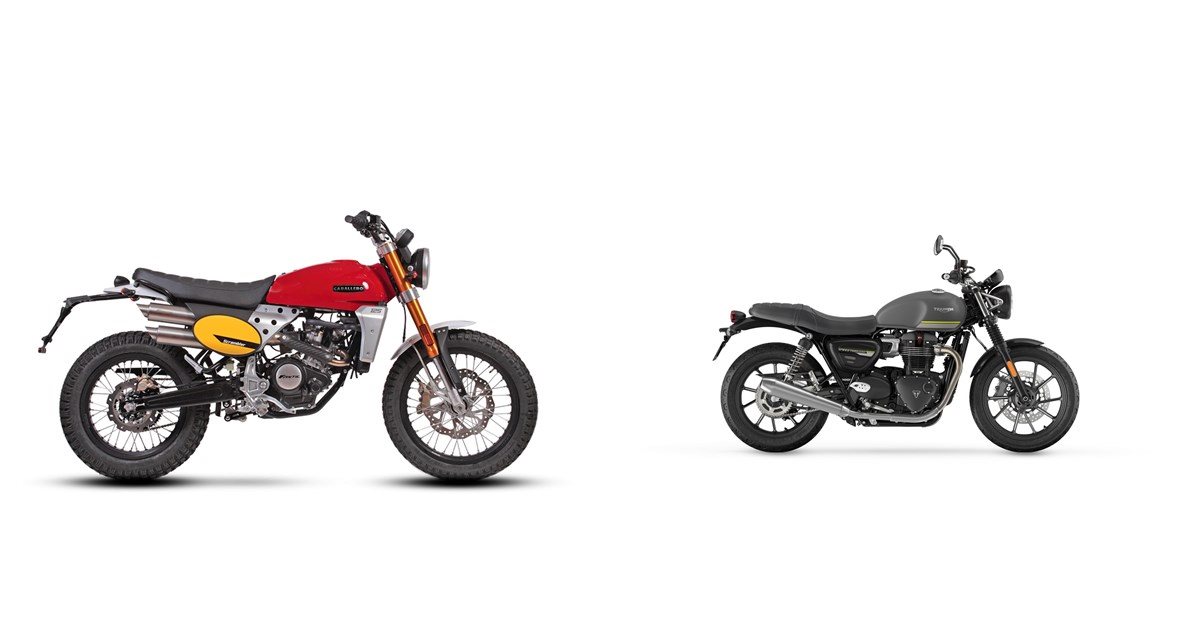 Fantic Caballero Scrambler 125 2021 vs Triumph Speed Twin 900 2023