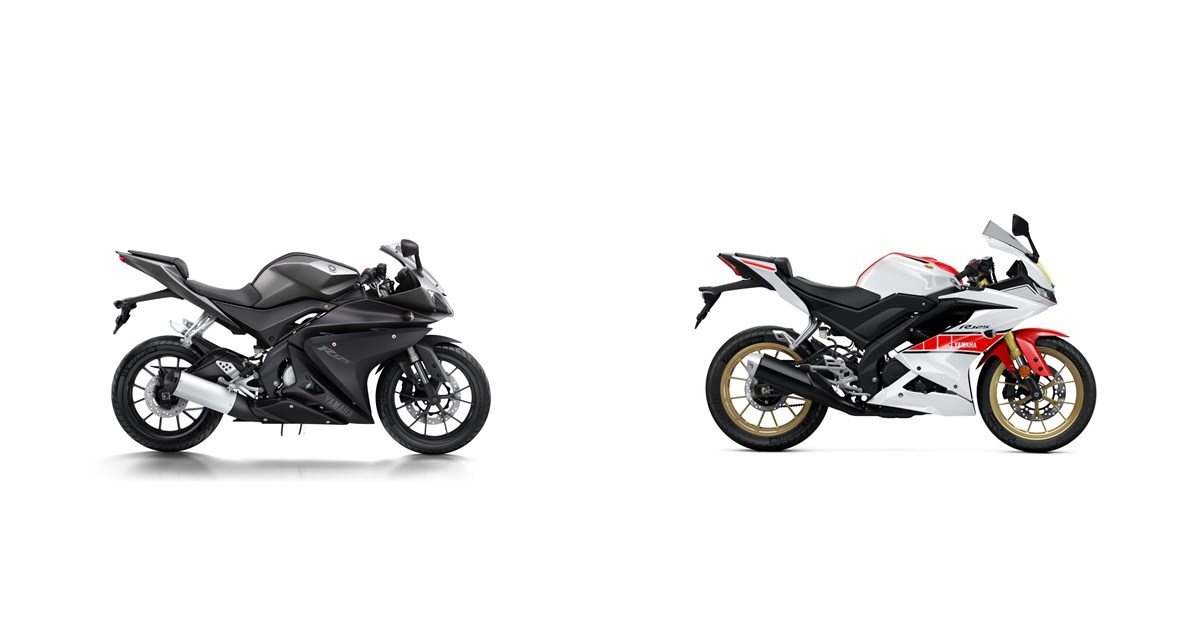 Motorrad Vergleich Yamaha R125 2015 vs. Yamaha R125 World GP 60th ...