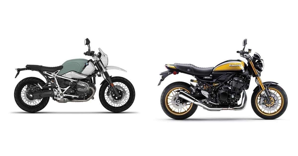 Motorrad Vergleich BMW R nineT Urban G/S 2023 vs. Kawasaki Z900 RS SE 2023