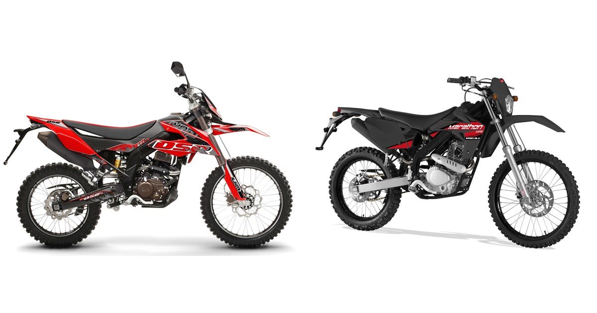 Motorrad Vergleich United Motors UM DSR EX 125 2017 vs. Rieju MRT Cross ...