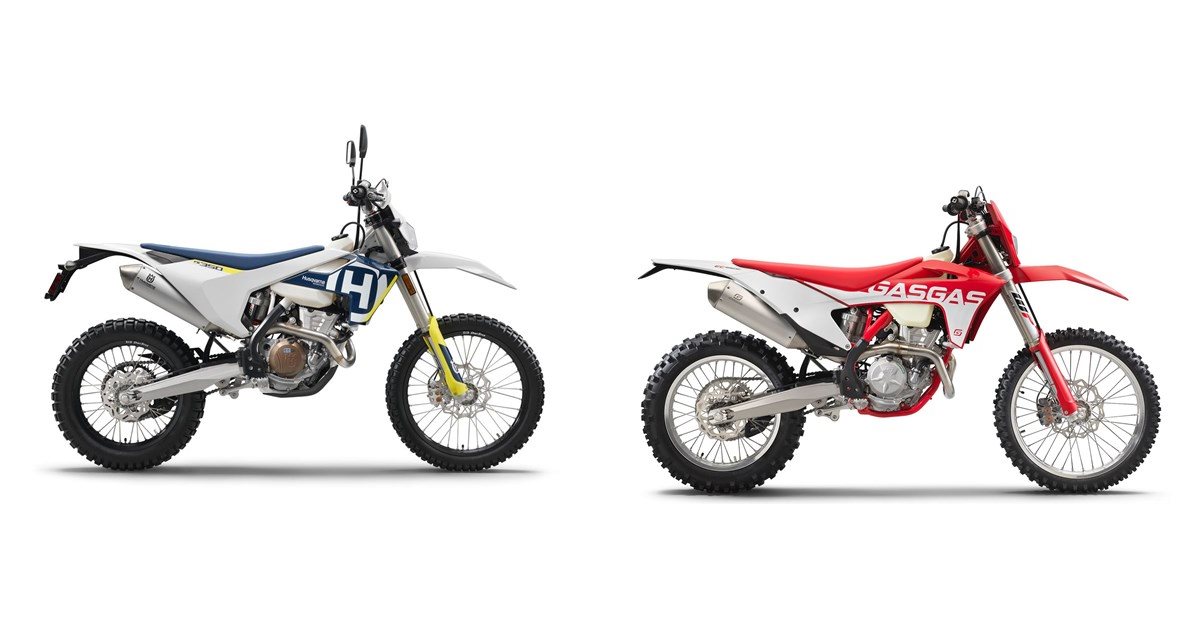Motorrad Vergleich Husqvarna FE 350 2018 vs. GASGAS EC 350F 2022