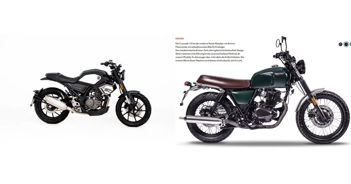 Motorrad Vergleich Online SC 125 ABS 2022 vs. Brixton Cromwell 125 2020
