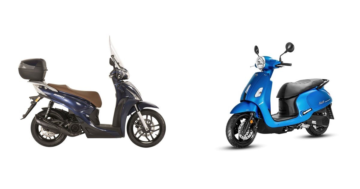 Motorrad Vergleich Kymco New People S 125i ABS 2022 vs. Sym Fiddle 125 ABS E5 2022