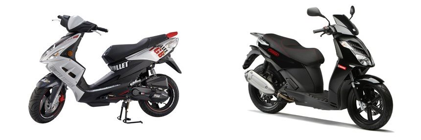 Motorrad Vergleich TGB Bullet 125 2009 vs. Derbi Rambla 125 2010