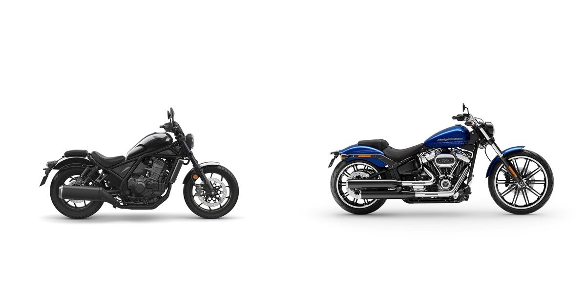 Honda CMX1100 Rebel 2021 vs Harley-Davidson Softail Breakout 114 FXBRS 2021