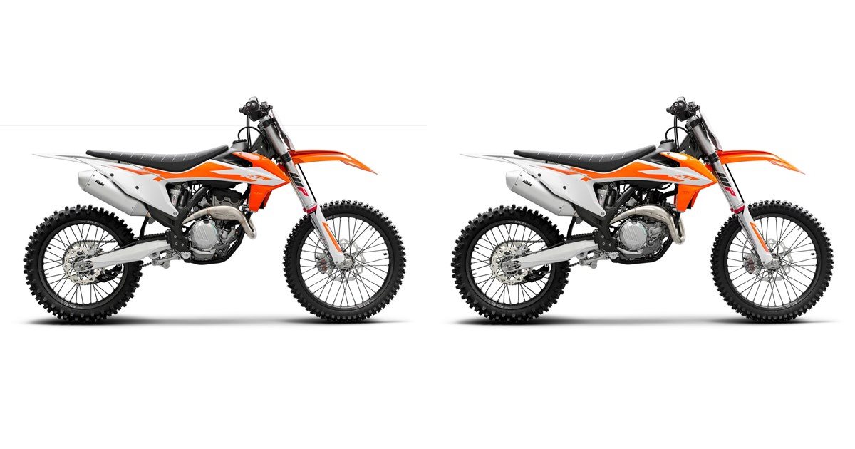 KTM 250 SX-F 2020 vs KTM 450 SX-F 2020