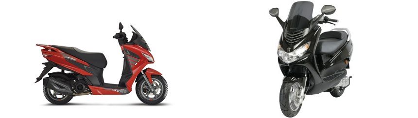 Motorrad Vergleich Aprilia Sxr 50 2022 Vs Peugeot Elystar 50 2009
