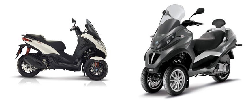 Piaggio MP3 300 HPE Sport 2020 vs Piaggio MP3 LT 400 2010