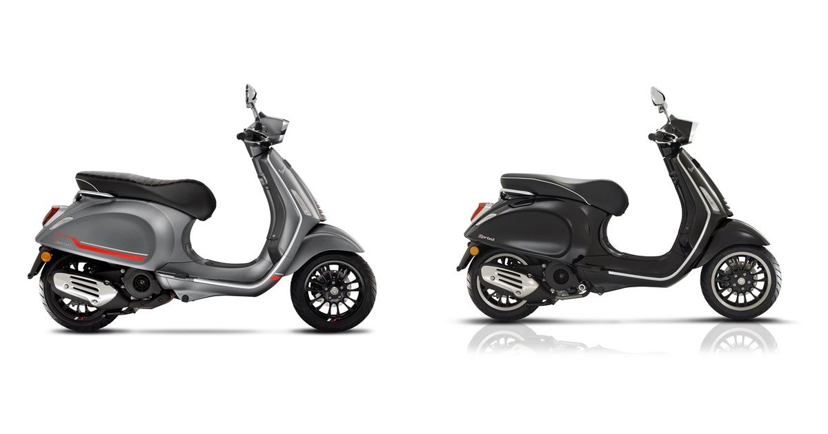 Motorrad Vergleich Vespa Sprint 125 Sport iGET 2021 vs. Vespa Sprint 125 i.e. 3V 2018